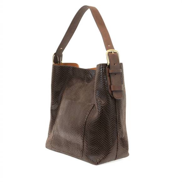 Joy Susan | Bags | New Joy Susan Python Bucket Purse In Chocolate ...